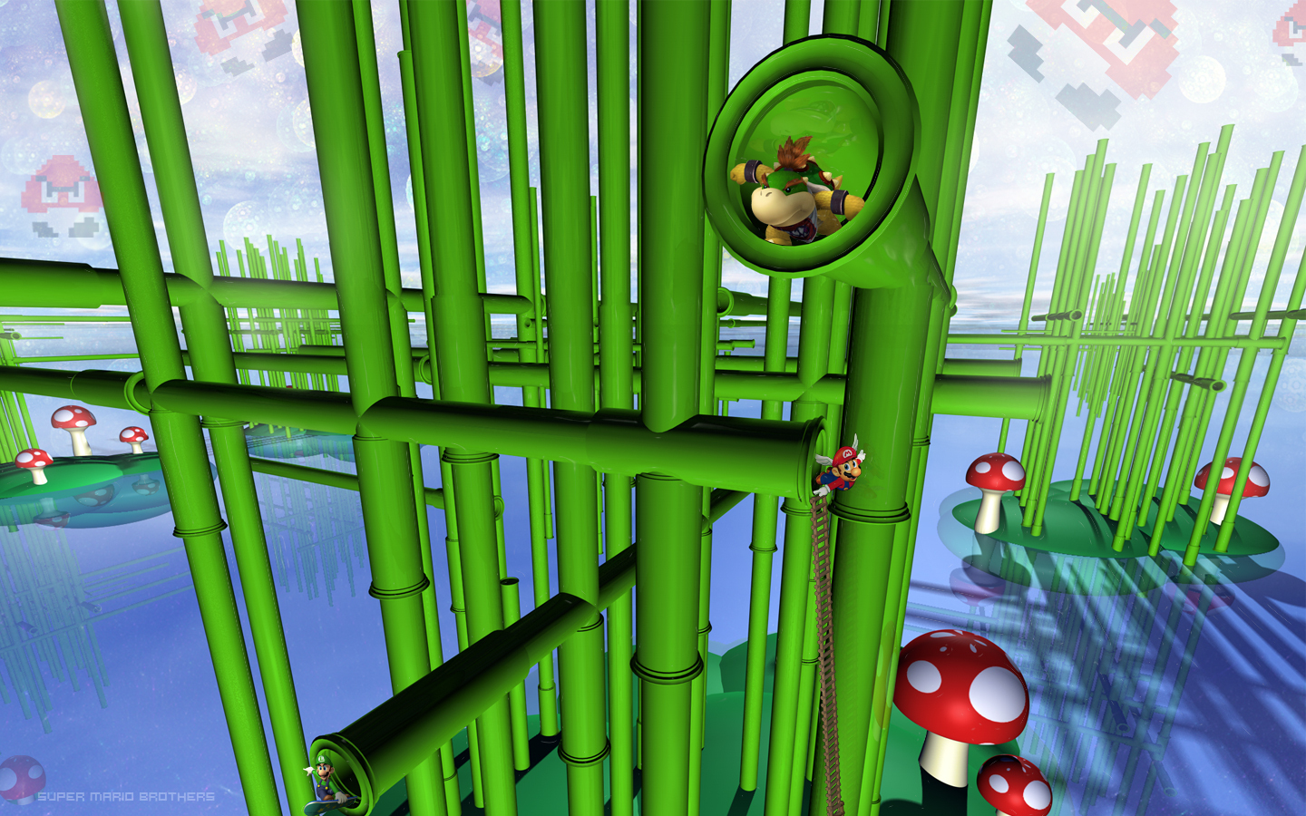 3D Free Wallpaper: 3D-Mario-Land-Wallpapers-super-mario-bros-48