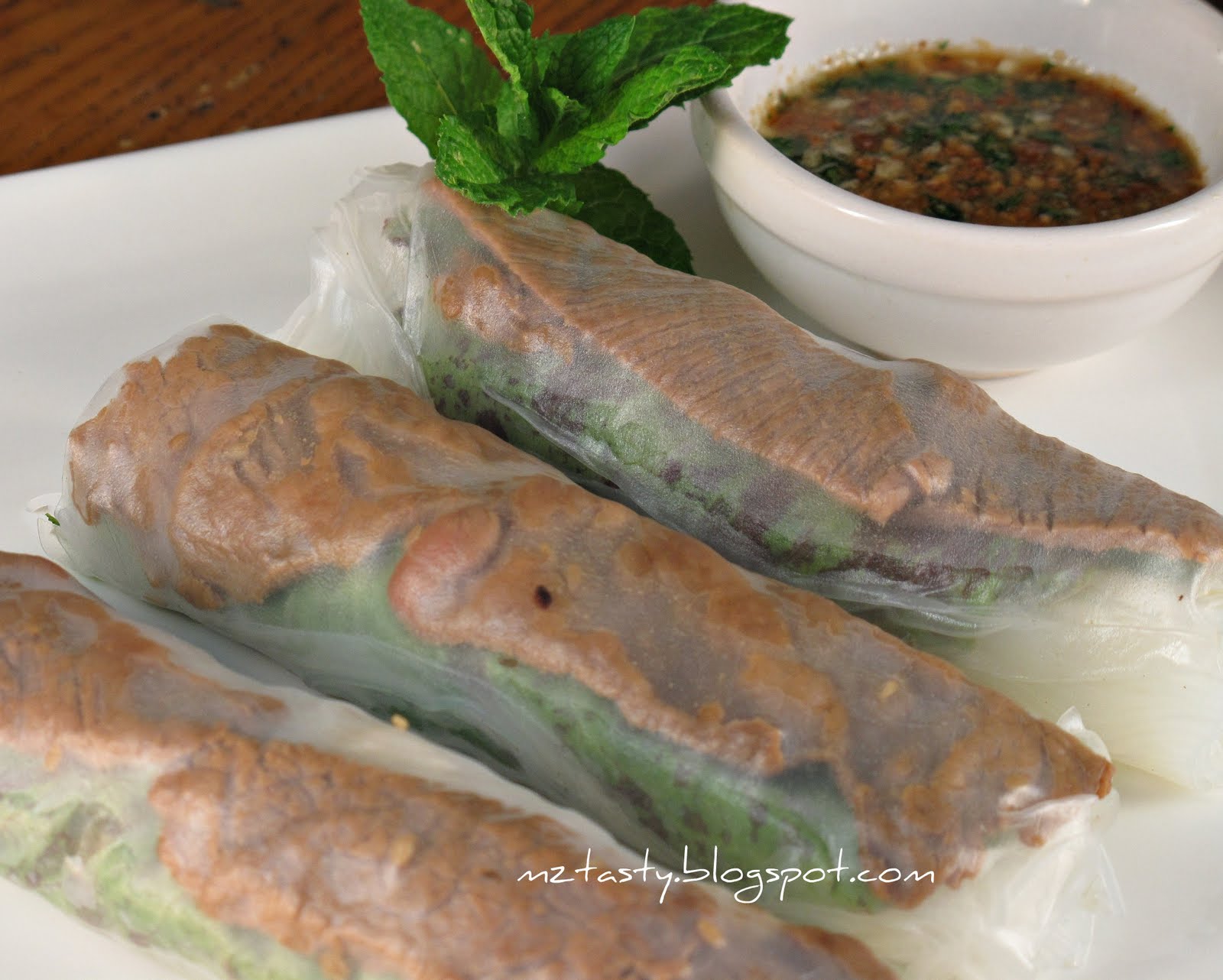 MzTasty's Kitchen, Savor The Flavor: Fresh Vietnamese Spring Rolls