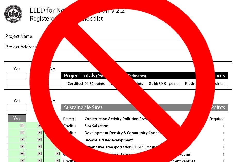 Leed Checklist Excel