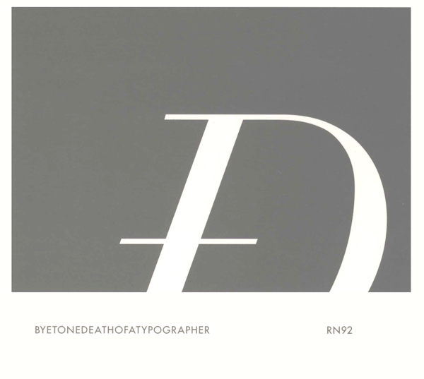 WET DREAMS: BYETONE - Death Of A Typographer (Raster Noton 2008)