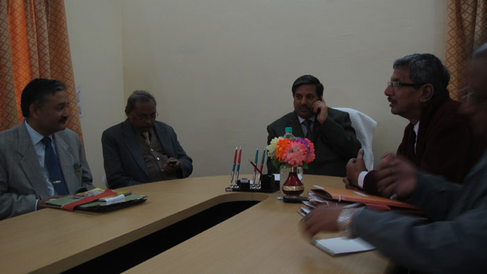 Varanasi View: BHU V-C visits Rajiv Gandhi South Campus