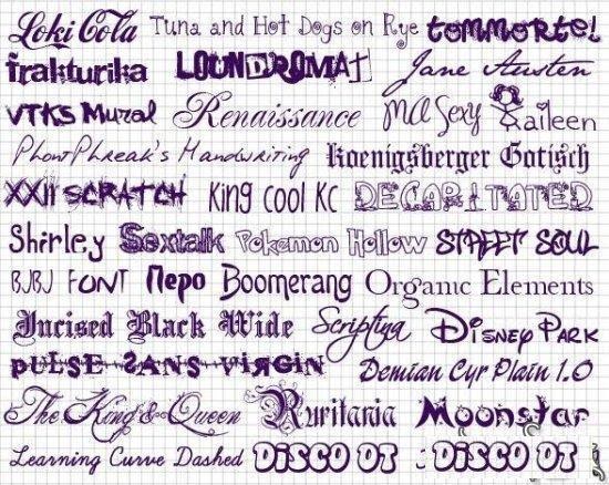 I 130 font più belli di sempre