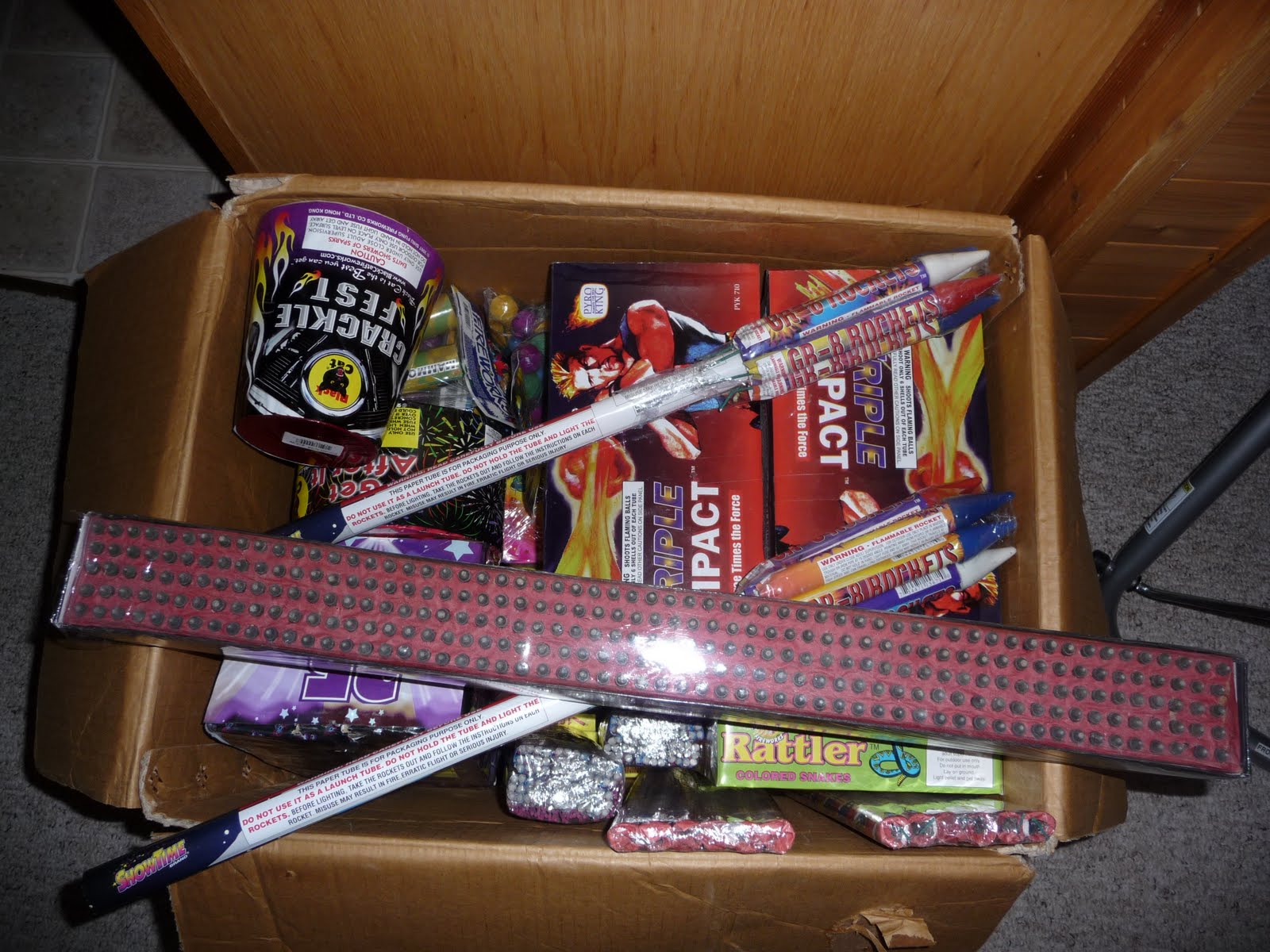 Never Enough Time: Fireworks in a Big Box