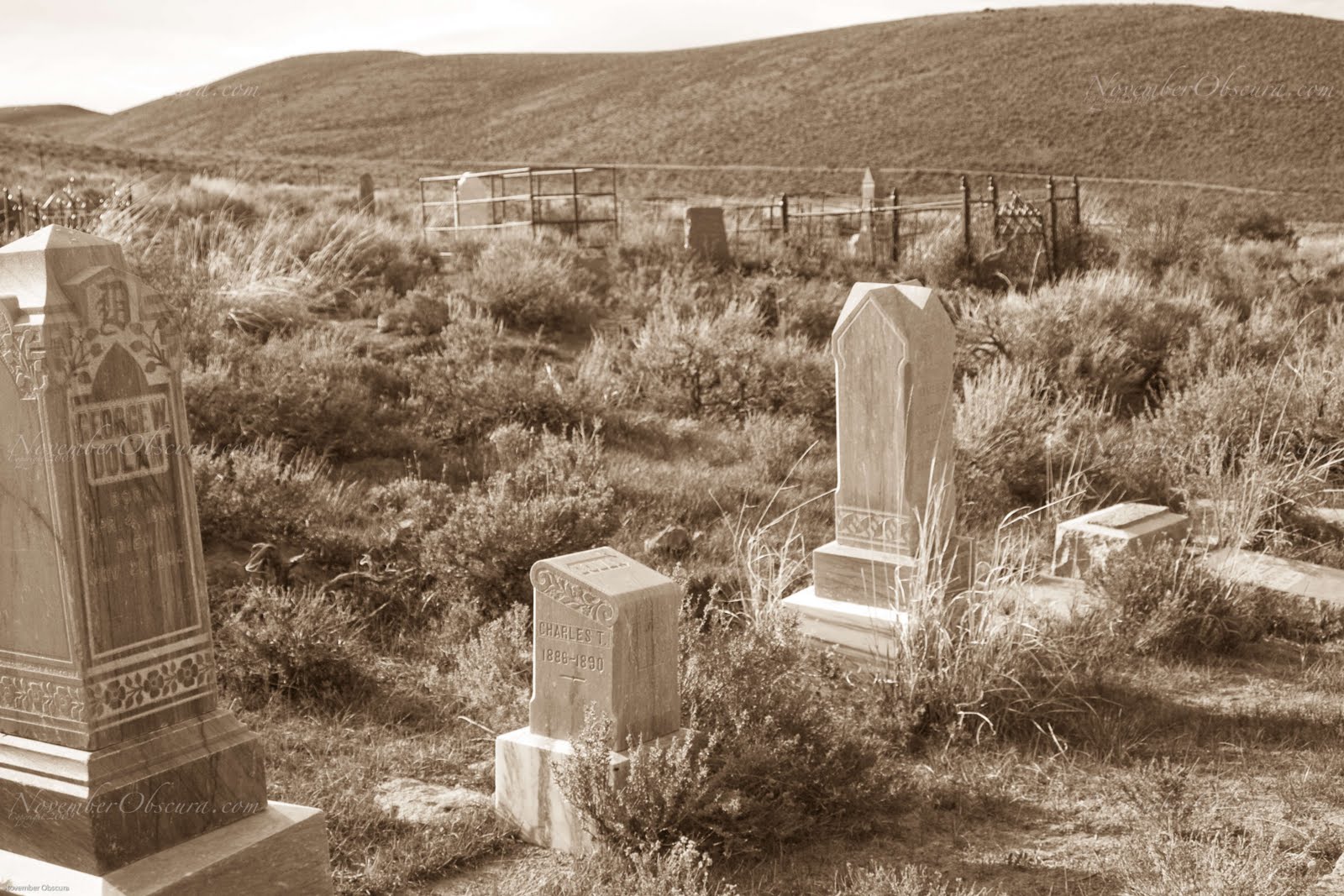 November Obscura: Miners Union Cemetery- Bodie