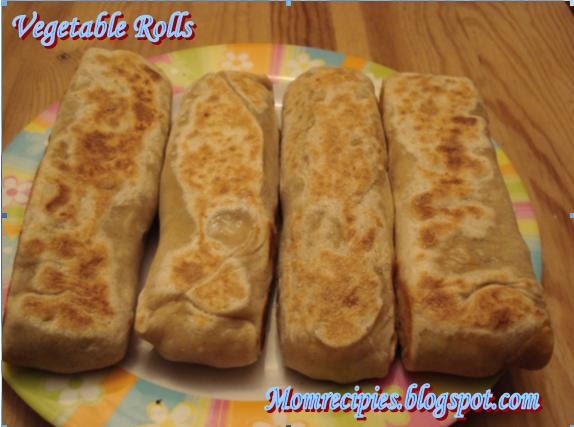 Mom's Recipies: Vegetable Rolls / Veg Rolls