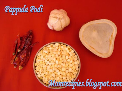 Mom's Recipies: Pappula Podi ~Spicy Roasted Chickpea Powder