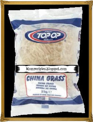 Mom's Recipies: China Grass / Agar Agar Pudding