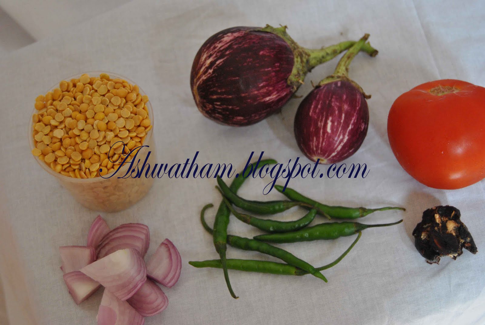 Ashwatham: Vankaya Pappu (Daal with eggplant)