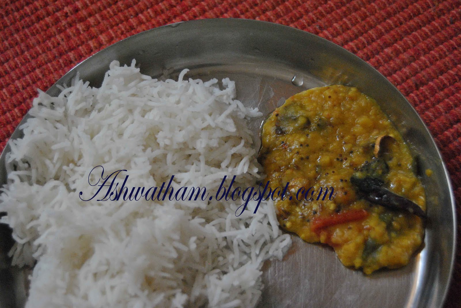 Ashwatham: Vankaya Pappu (Daal with eggplant)
