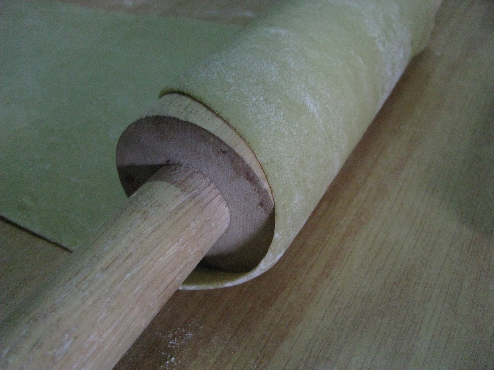 Homemade Green Tea Pasta With Mint Pesto