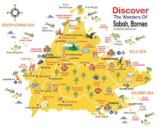 visit borneo: sabah map and guide
