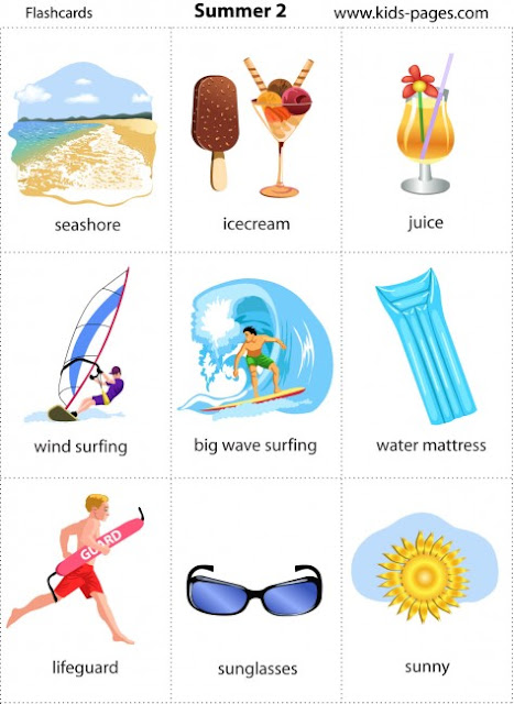 Samoga en casa: Summer flashcards