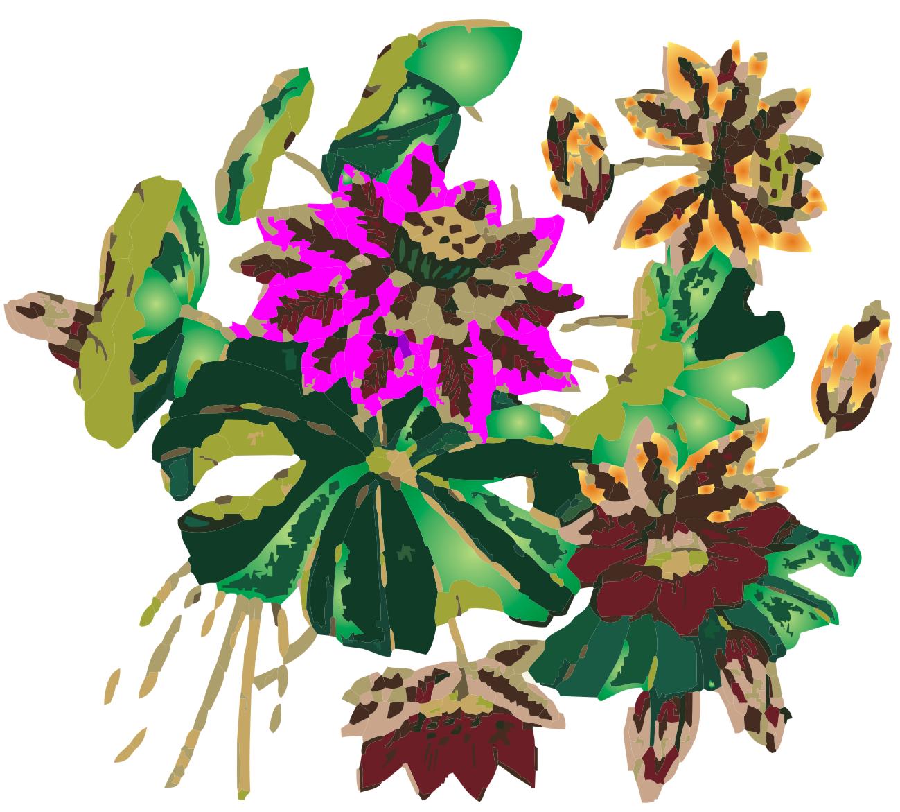 gatzkART!: Fauve Colors Floral - CorelDRAW - CorelTRACE - Painter 11