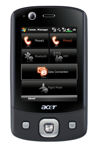 Acer DX900 Music Player cell phone with touch screen features and ...