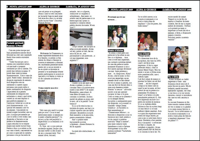 Jurnalul nunţii noastre: Ziar de nunta