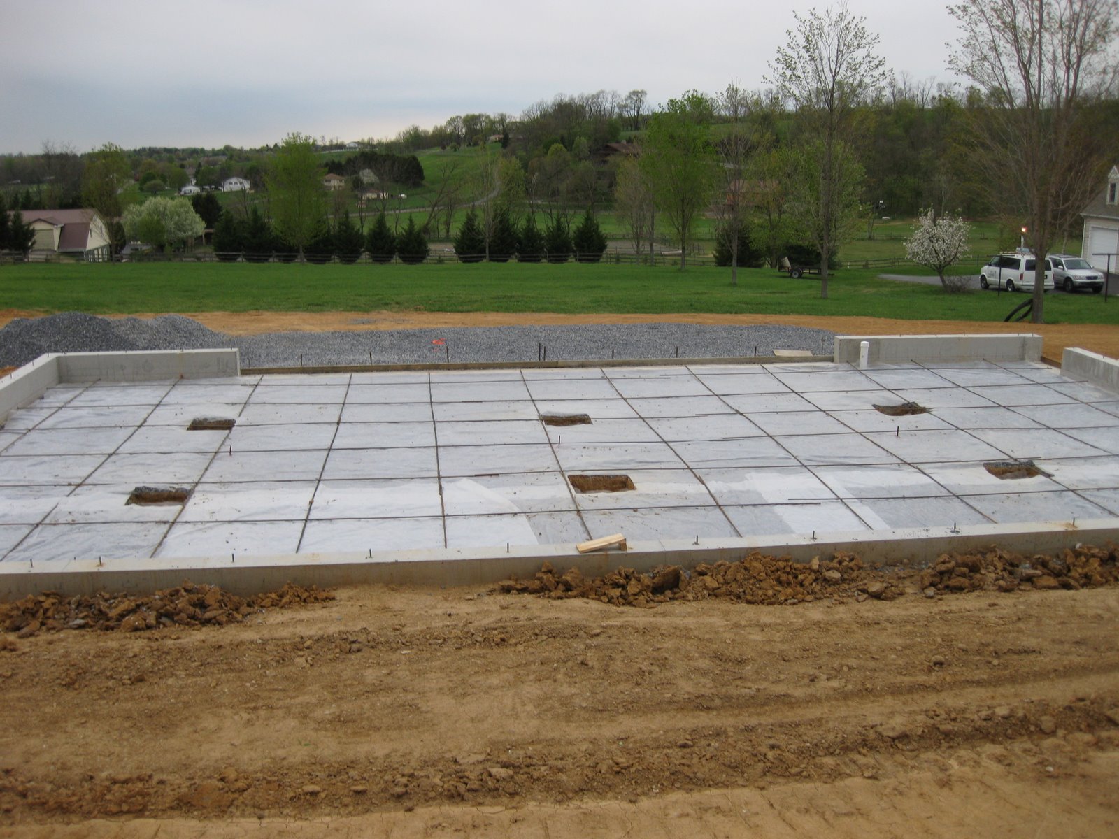 The Beaumont Barn: The post footers