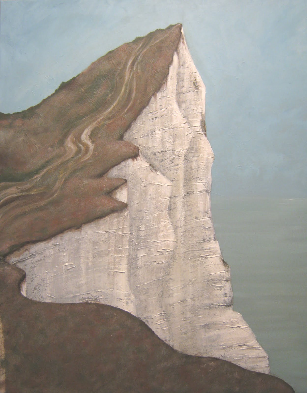 Daniel Worth Art: Portrait of a Cliff (Seaford).