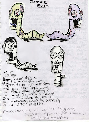 Zombieworm: Zombie Worm Illustrations