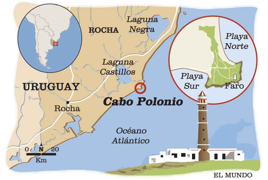 viajes por el mundo: CABO POLONIO, dunas junto al mar.