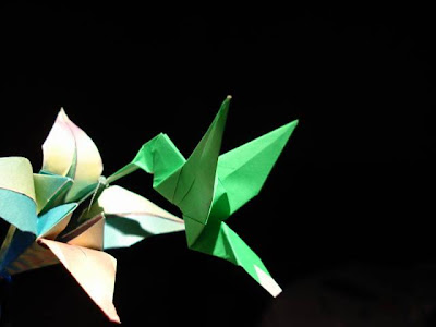 COLIBRÍ TEJEDOR DE VIDA: Colibrí en origami