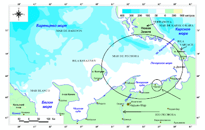 Rusia para hispanoparlantes: Mares de Rusia