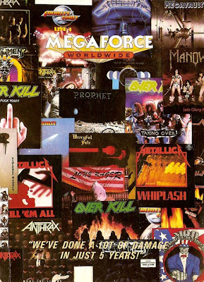 John Mulligan: Rock Show Ads - MegaForce Records 5th Annivarsary - 20