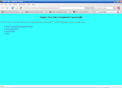 Java J2EE Labs: Basic web application in Html and Java