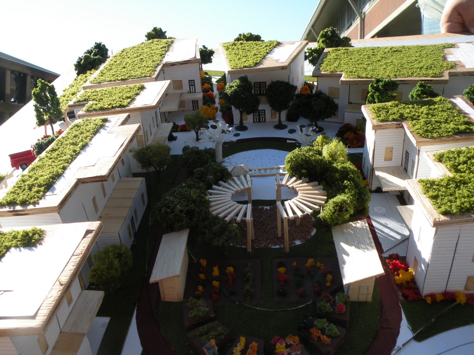 Landscape Architecture: Model in the Sun Shade Study