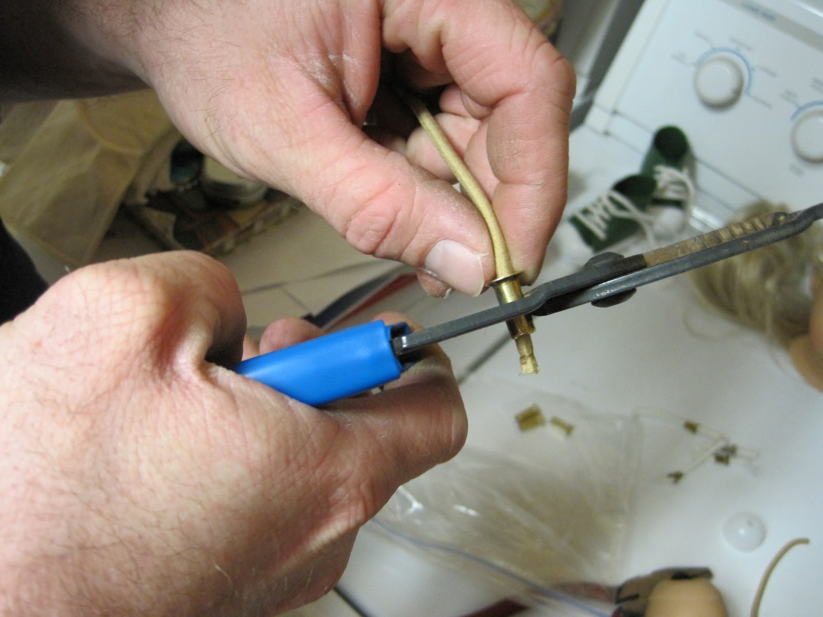 Never Grow Up: A Mom's Guide to Dolls and More: Re-stringing Emily Part 1