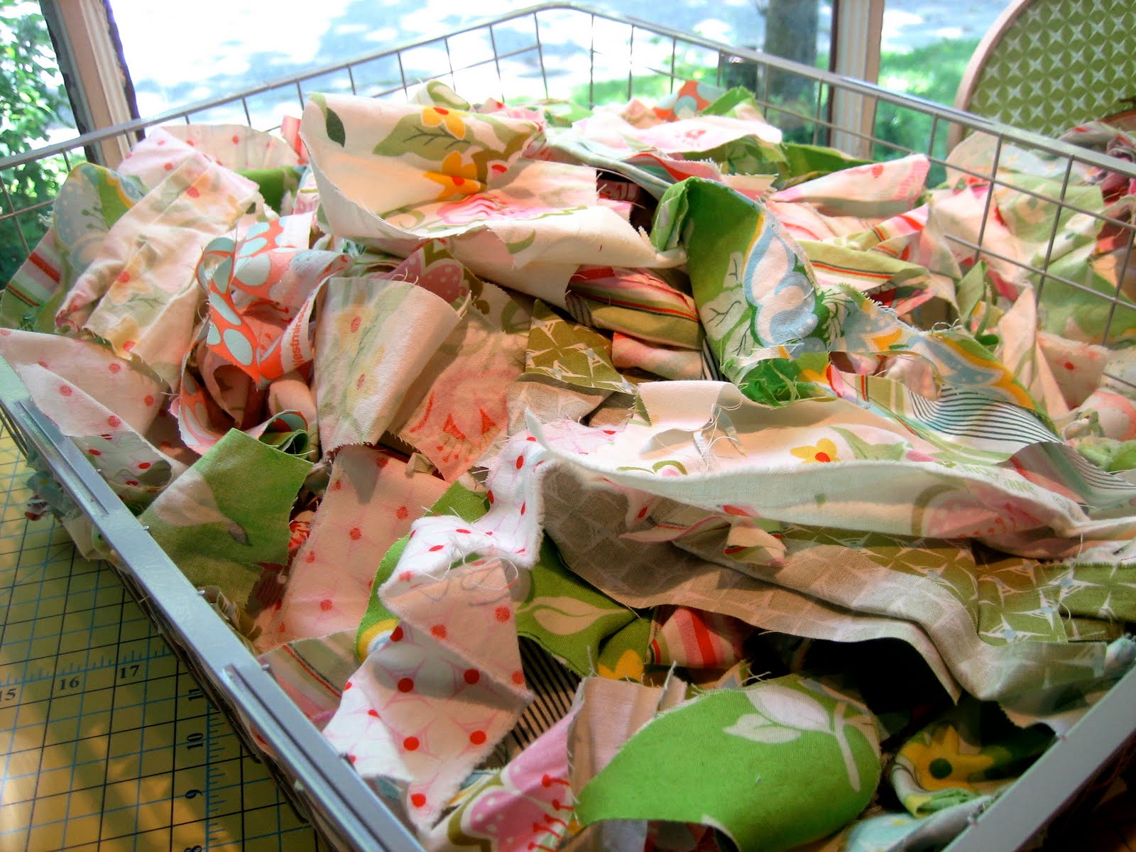 Summer Fabric Rag Wreath Tutorial - The Cottage Mama