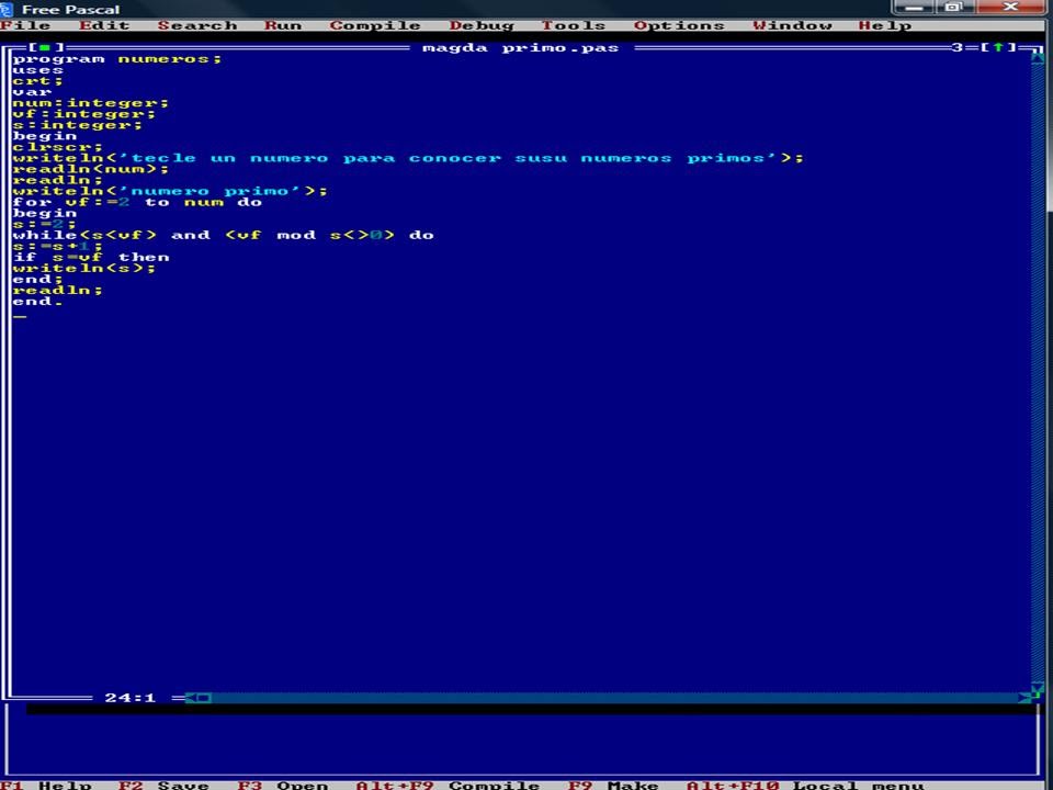 blog estudiantil cbta nº 88: PROGRAMA DE NUMEROS PRIMOS DE LA ULTIMA SEMANA