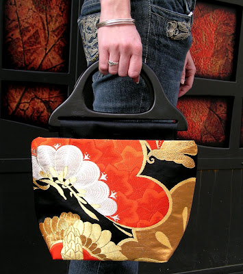 Kimono Reincarnate: Obi bags by......... ME!!