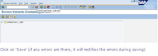 The Guru Speaks - About SAP: Using SHD0 Tcode For Creation of Variant ...