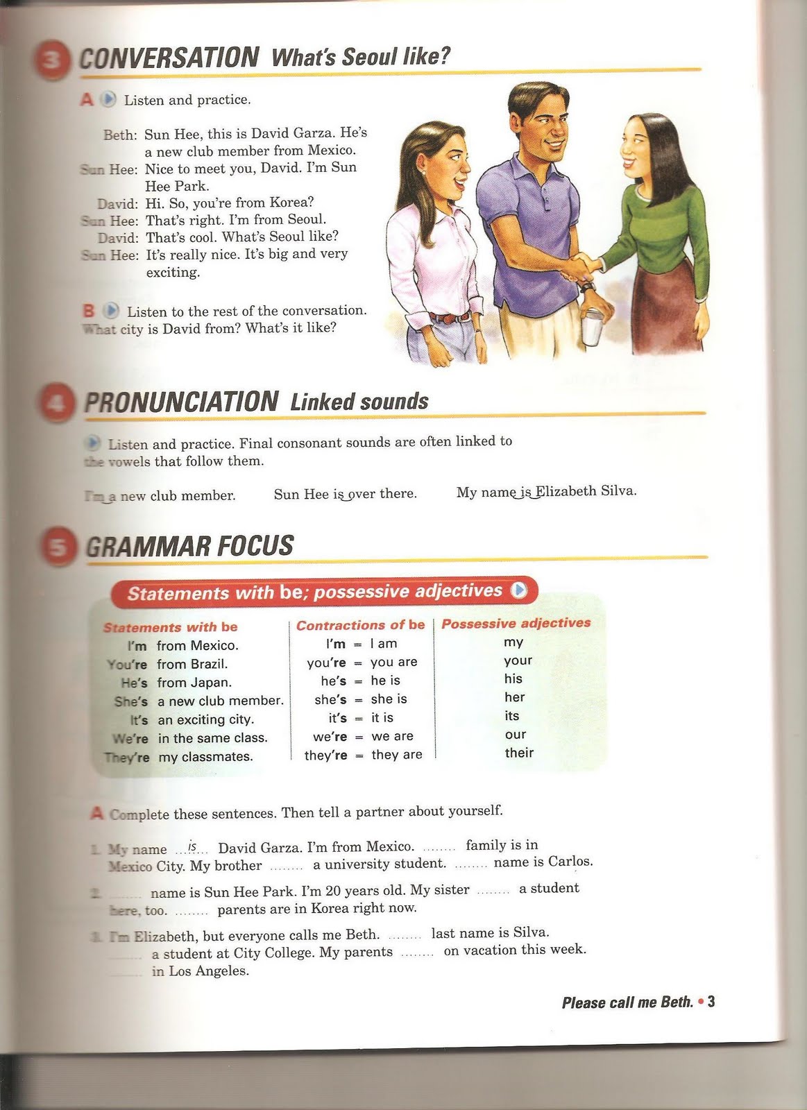 Shadia's Page: Interchange 1, Unit One