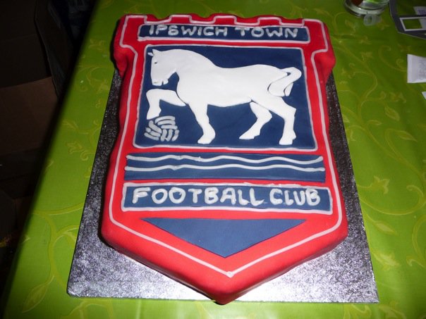 What an awesome cake!: Ipswich Town Football Club cake