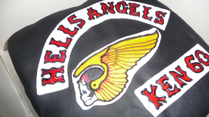 What an awesome cake!: Hell's Angel cake