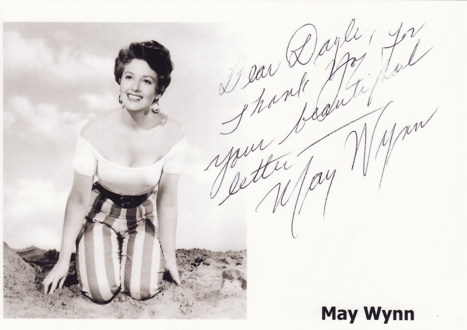 Kiwiautogal's Autographs: May Wynn