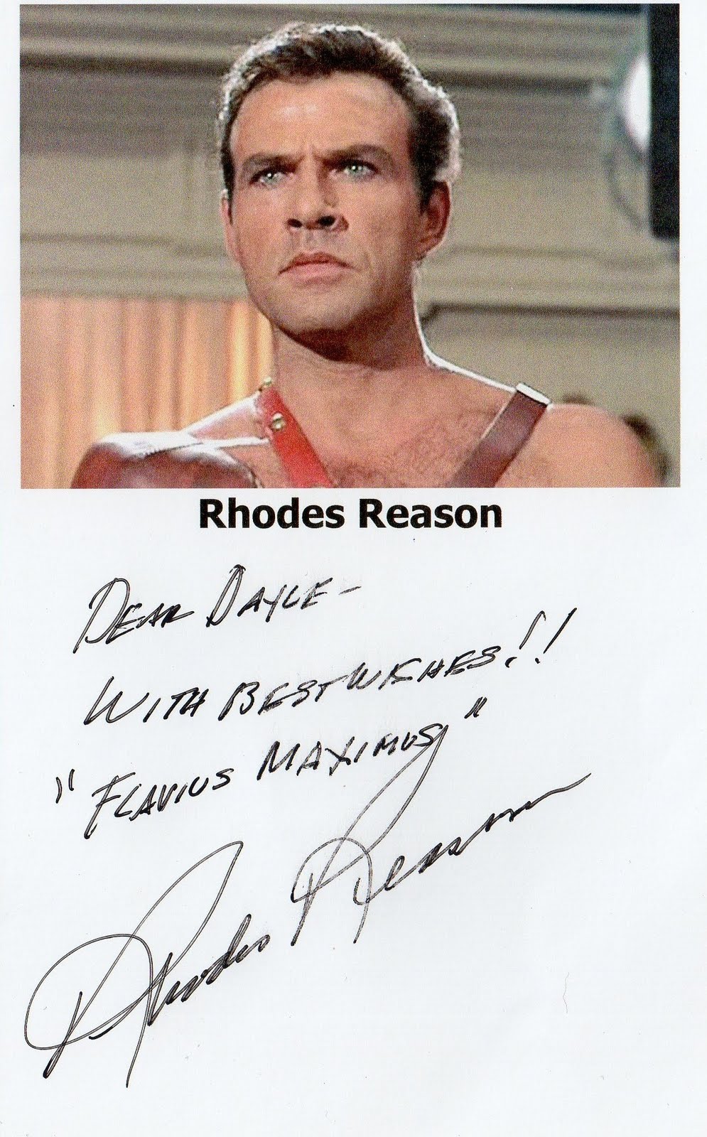 Kiwiautogal's Autographs: Rhodes Reason