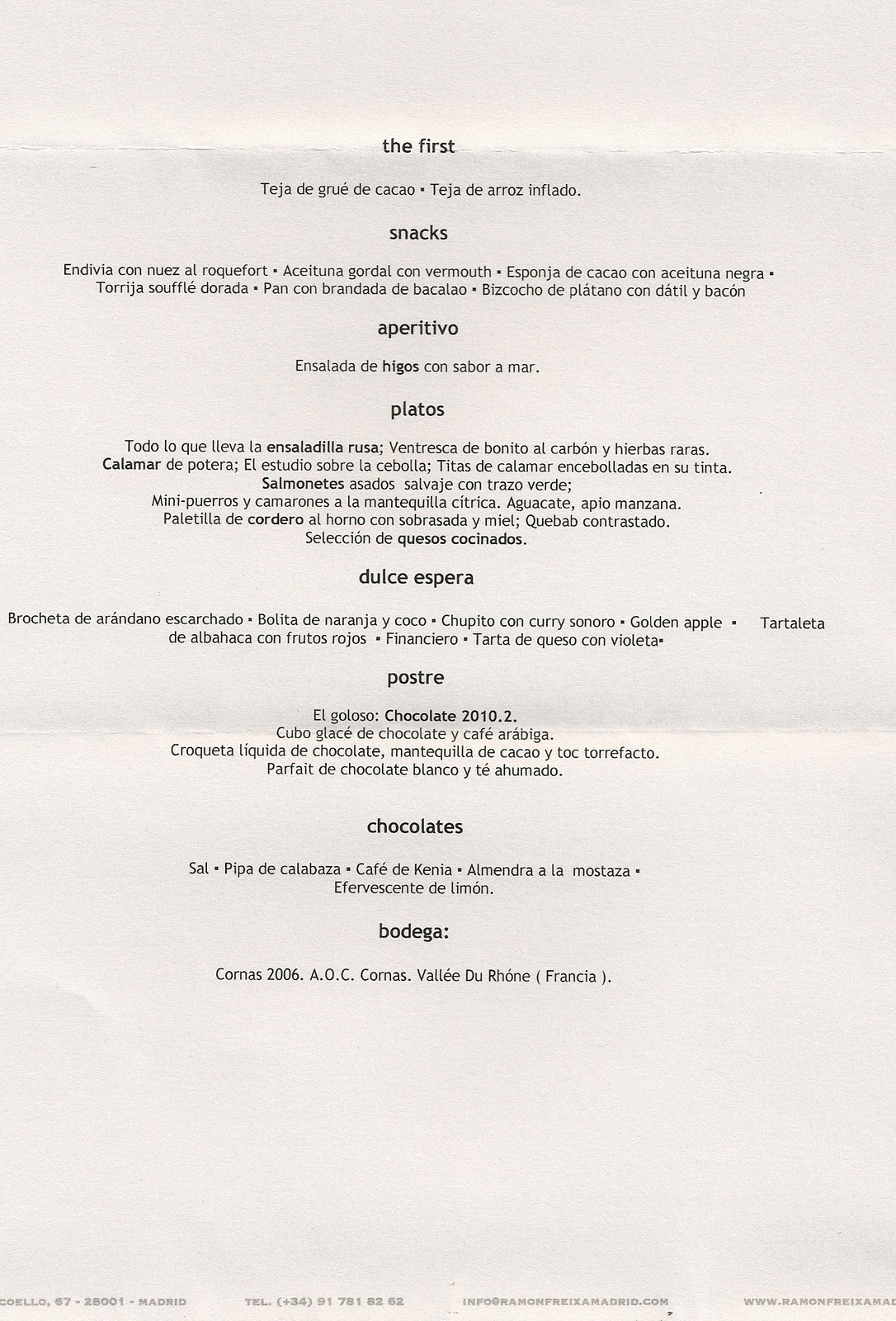 la mesa redonda: RAMON FREIXA MADRID