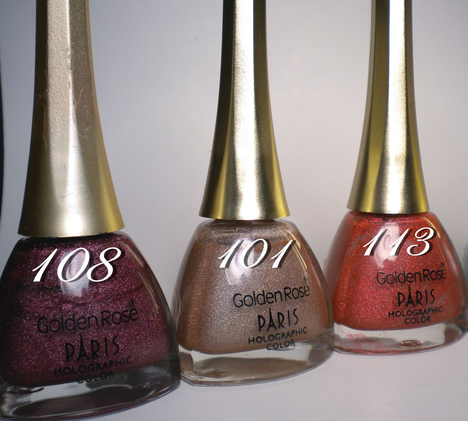 Black nail polish and lip gloss: Golden Rose USA review