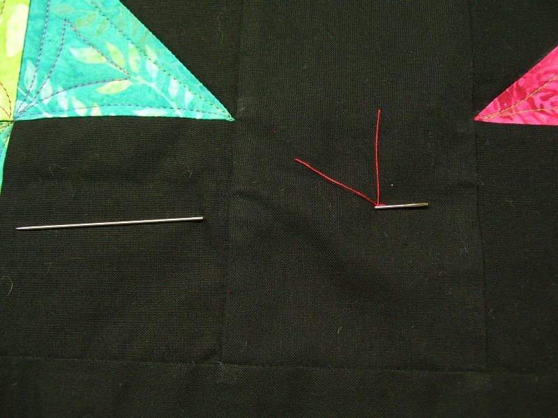 pieceful kwilter: burying thread tails