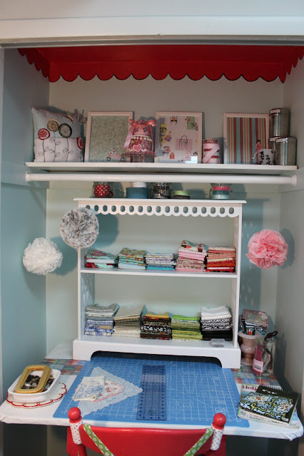 Pixeltrashamania: Closet Turned Sewing Room