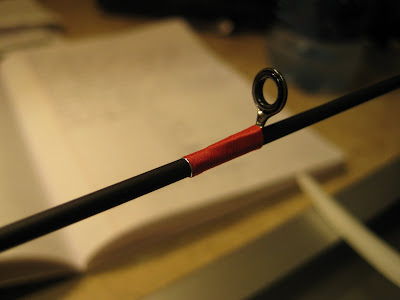 Shieldski Customs: Shieldski - Latest Rod Work - "Barber Pole" bass rod ...