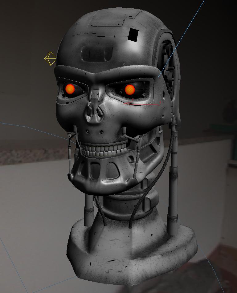 Shu 3D: t-800 head modelling