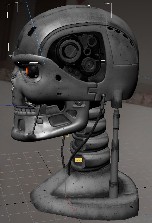 Shu 3D: t-800 head modelling