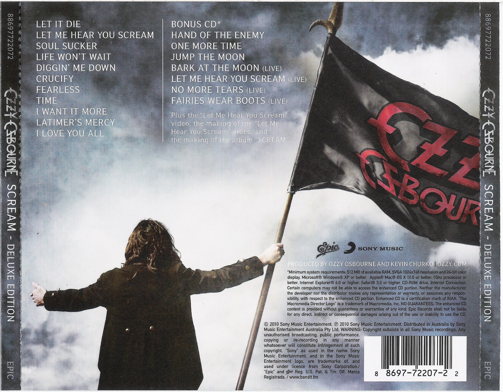 STAY ROCK: Ozzy Osbourne - Scream - Deluxe Edition (Tour Edition) 2 CDS ...