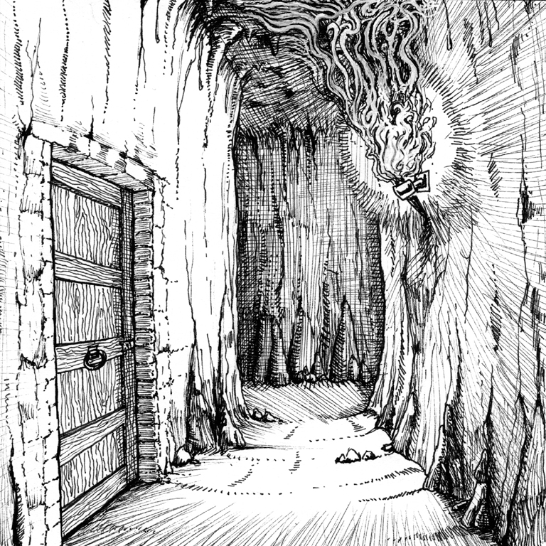 The Gallery: Art of Russ Nicholson: Emmanuel and his story strip.