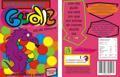 My Bouncy Blog!!!: Bocetos Empaque Gudiz