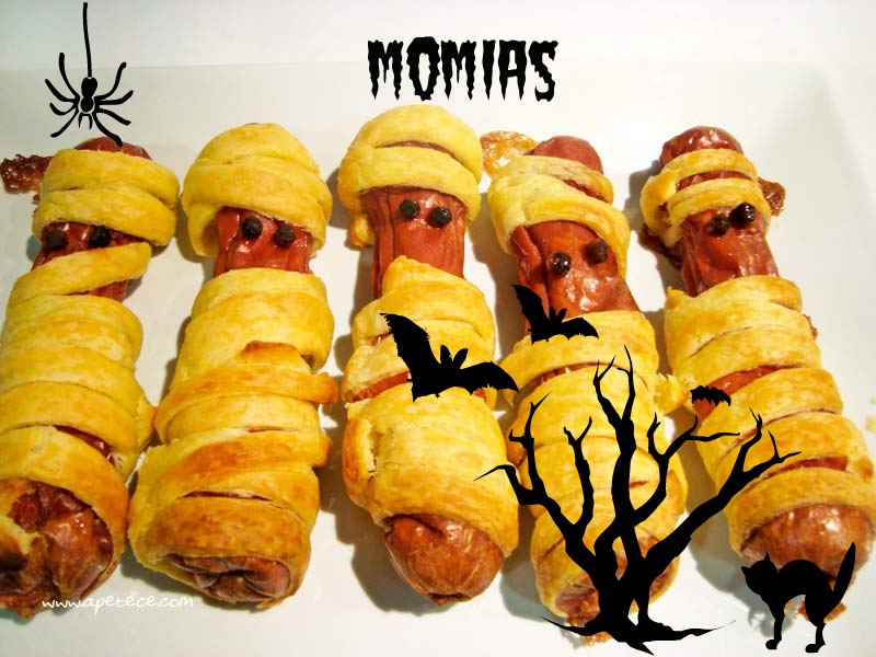 Recetas de cocina :: www.apetece.com ::: Momias para este Halloween