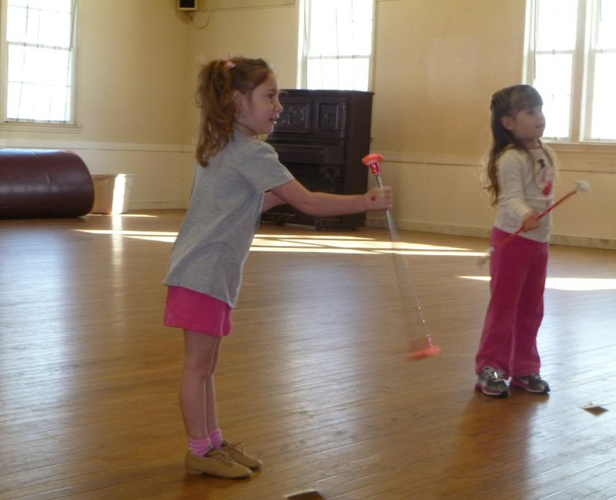 Evan and Lauren's Cool Blog: 2/3/11: Lauren's 1st Baton Lesson